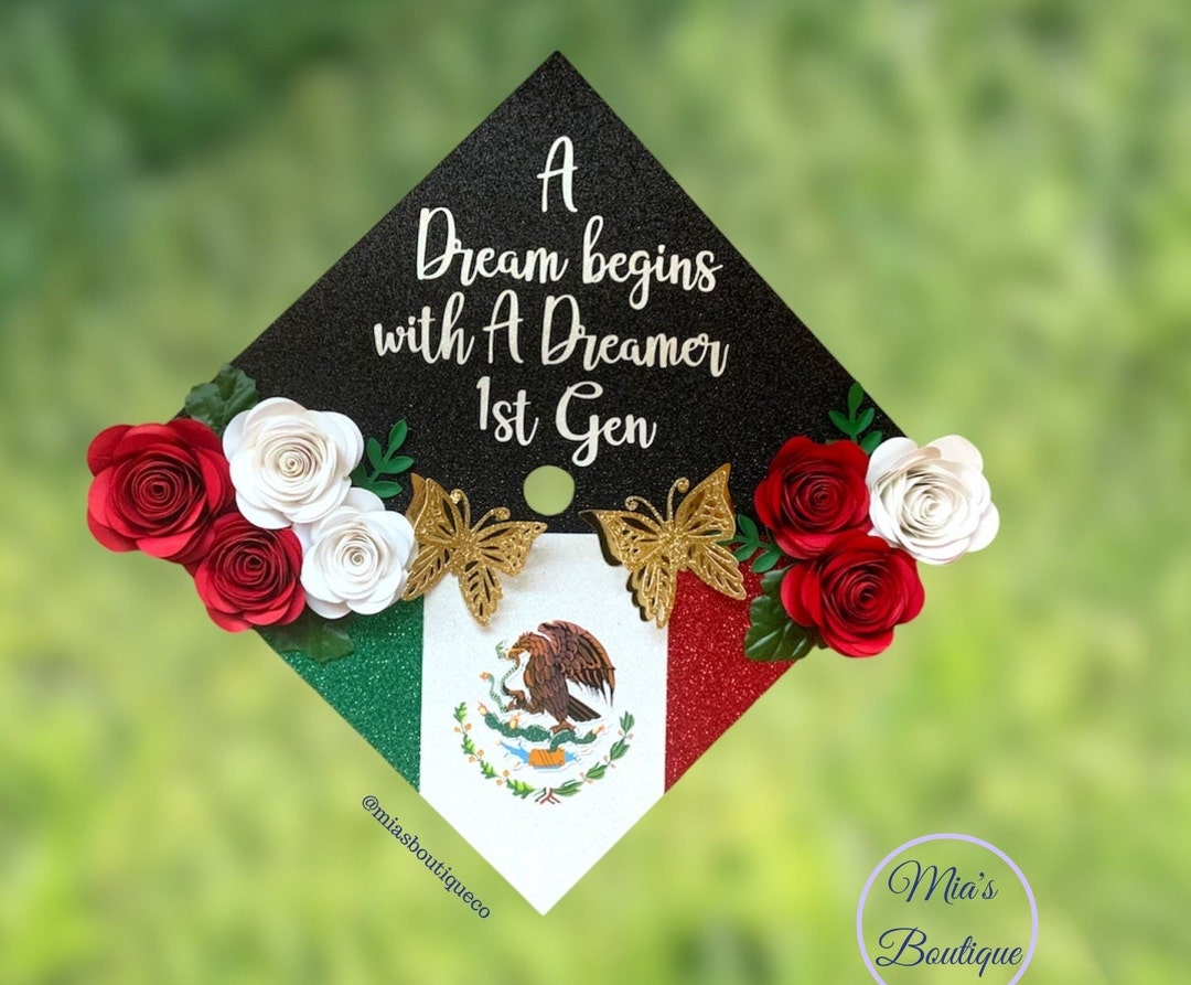 Mexican Grad Cap Chingona Cabrona Custom Mexico Graduation Cap Topper ...