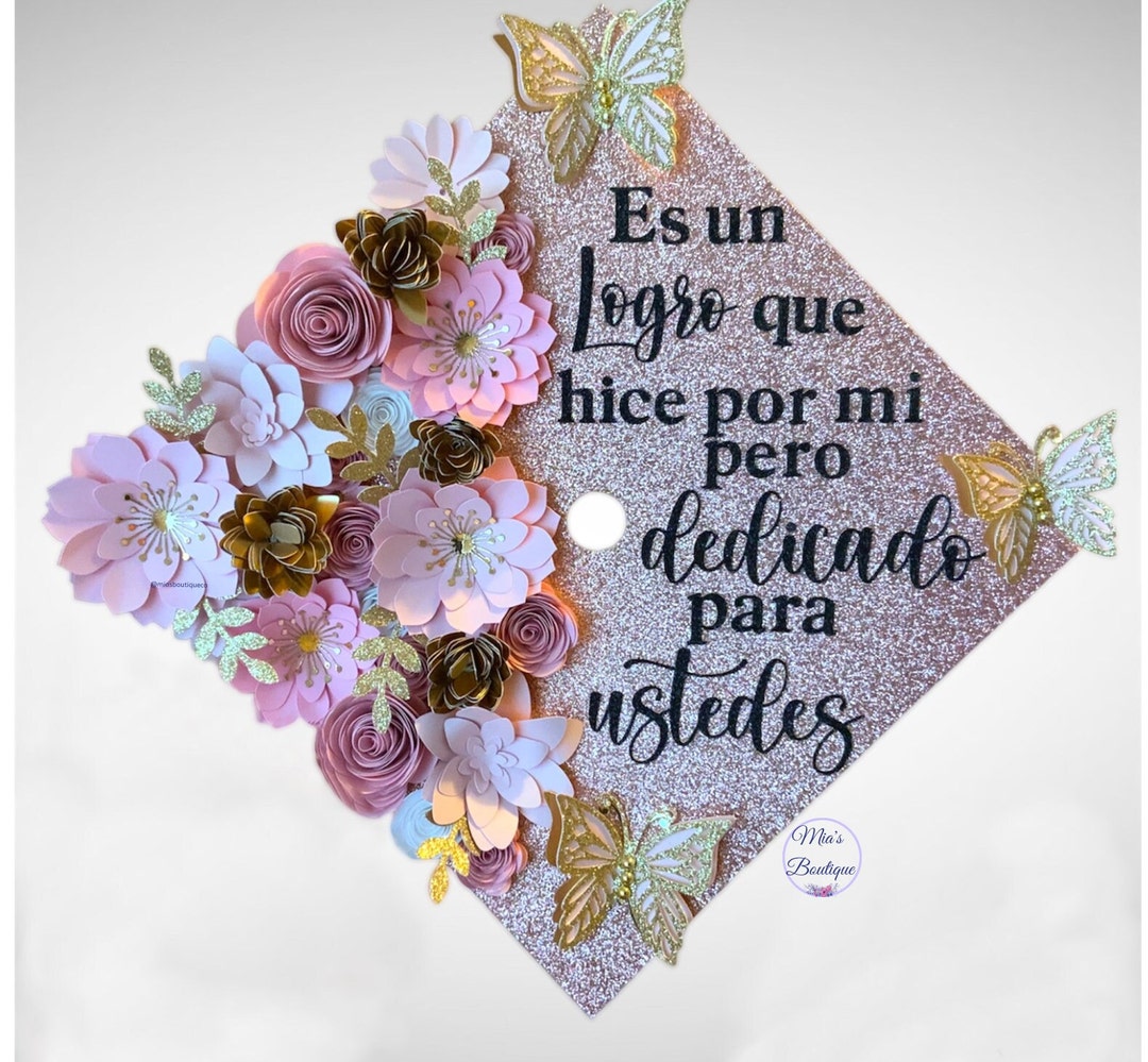 Mexican Graduation Cap Topper Graduation Cap Floral Mexico Graduation ...