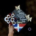 Custom Dominican Flag Graduation Cap Topper Personalized Floral Grad ...