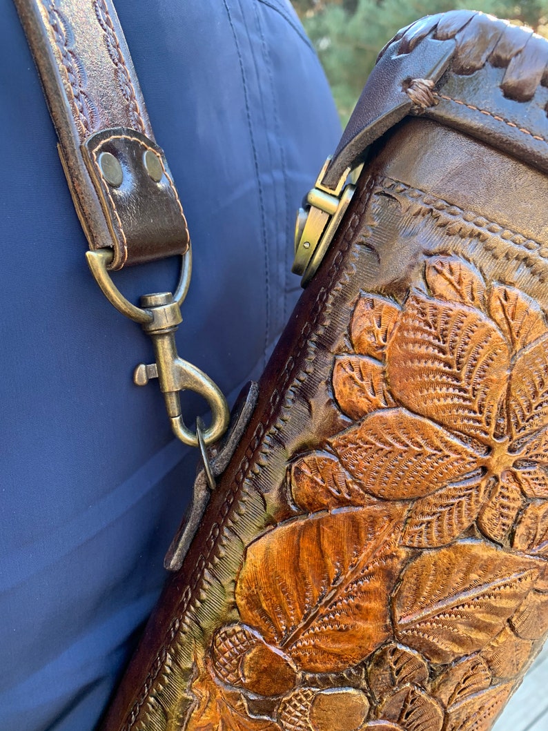 Handmade Tooled Genuine Leather Pool Cue Case Ready to Shipping - Etsy