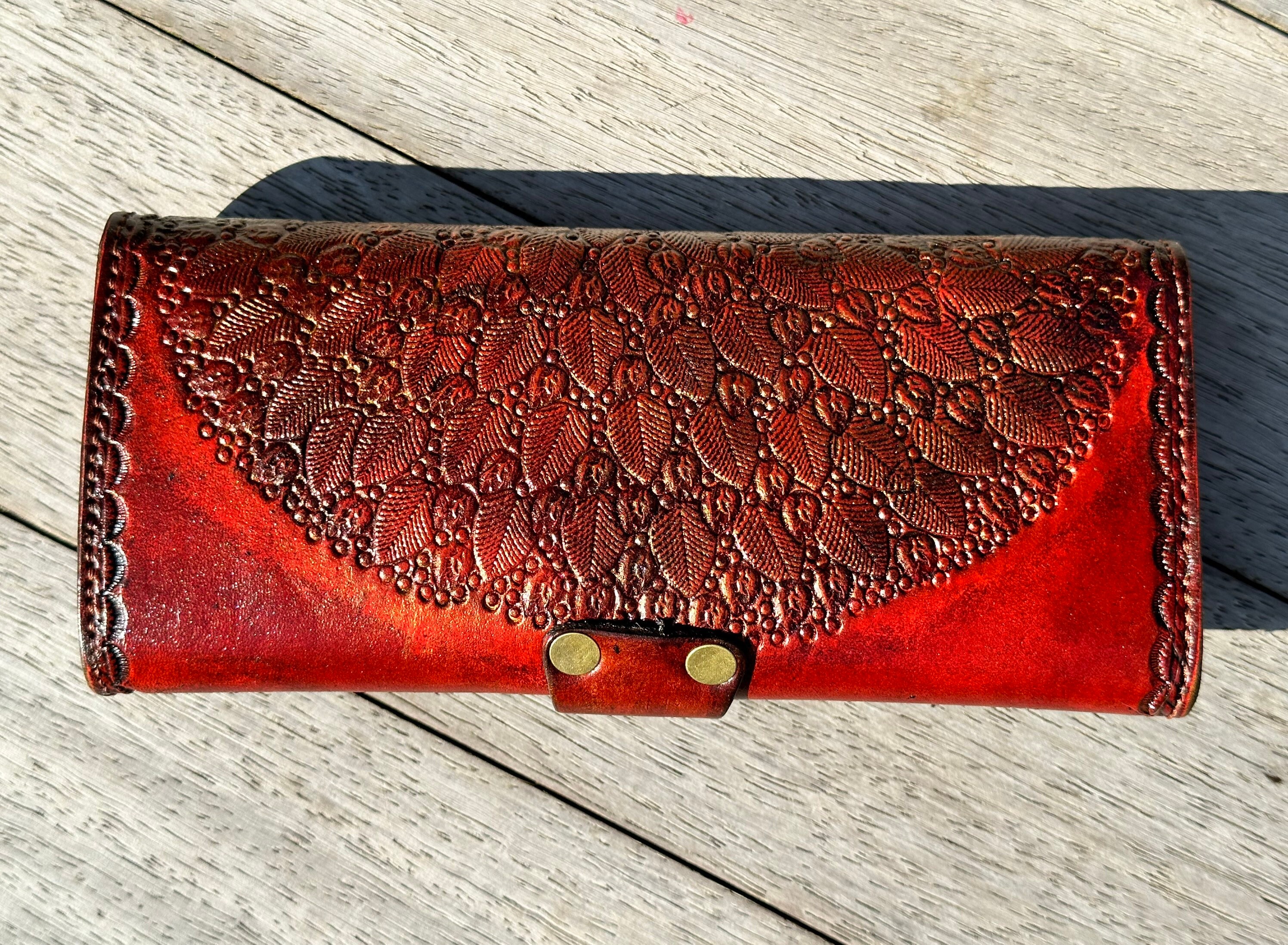 Women's Tree of Life Wallet in Natural Leather - Etsy UK