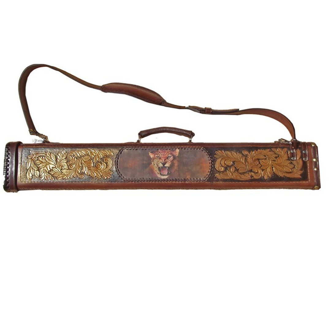 Handmade Tooled Genuine Leather Pool Cue Case, Made ONLY PRE ORDER - Etsy