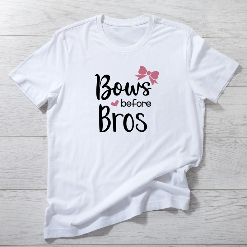 Bows Before Bros Cut File – Kids Shirt Decal (svg, Png, Jpg, Eps) - Etsy