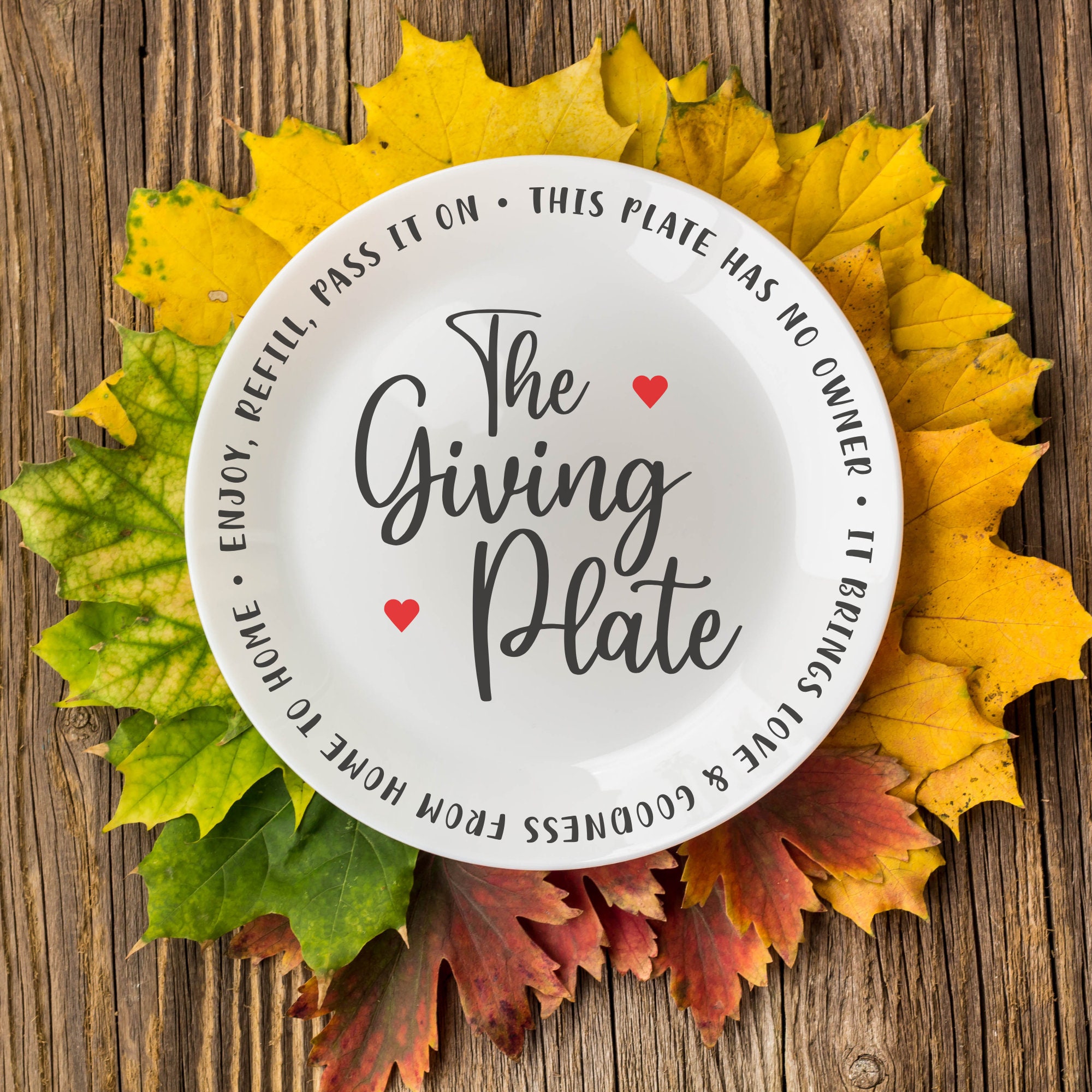 The Giving Plate - Cut File - Holiday Design - Thanksgiving Gift ...