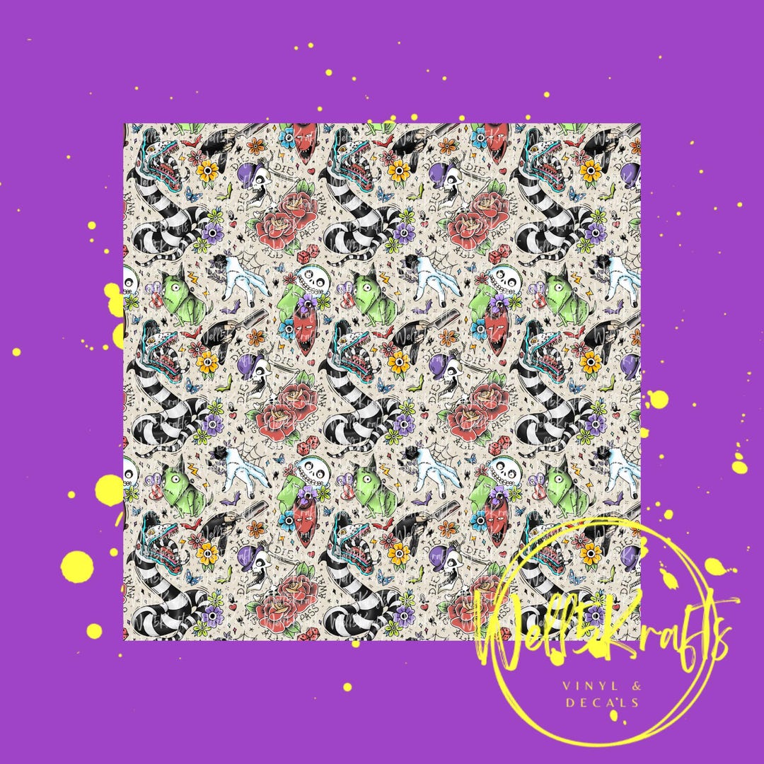 Pattern 102, Pattern Vinyl Sheet, Adhesive Pattern Vinyl, Tumbler Craft ...