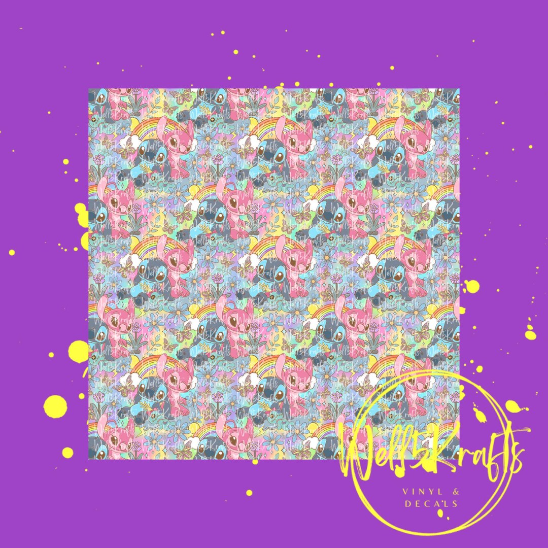 Pattern 025, 626 Alien Rainbow Pattern Vinyl, Adhesive Pattern Vinyl ...