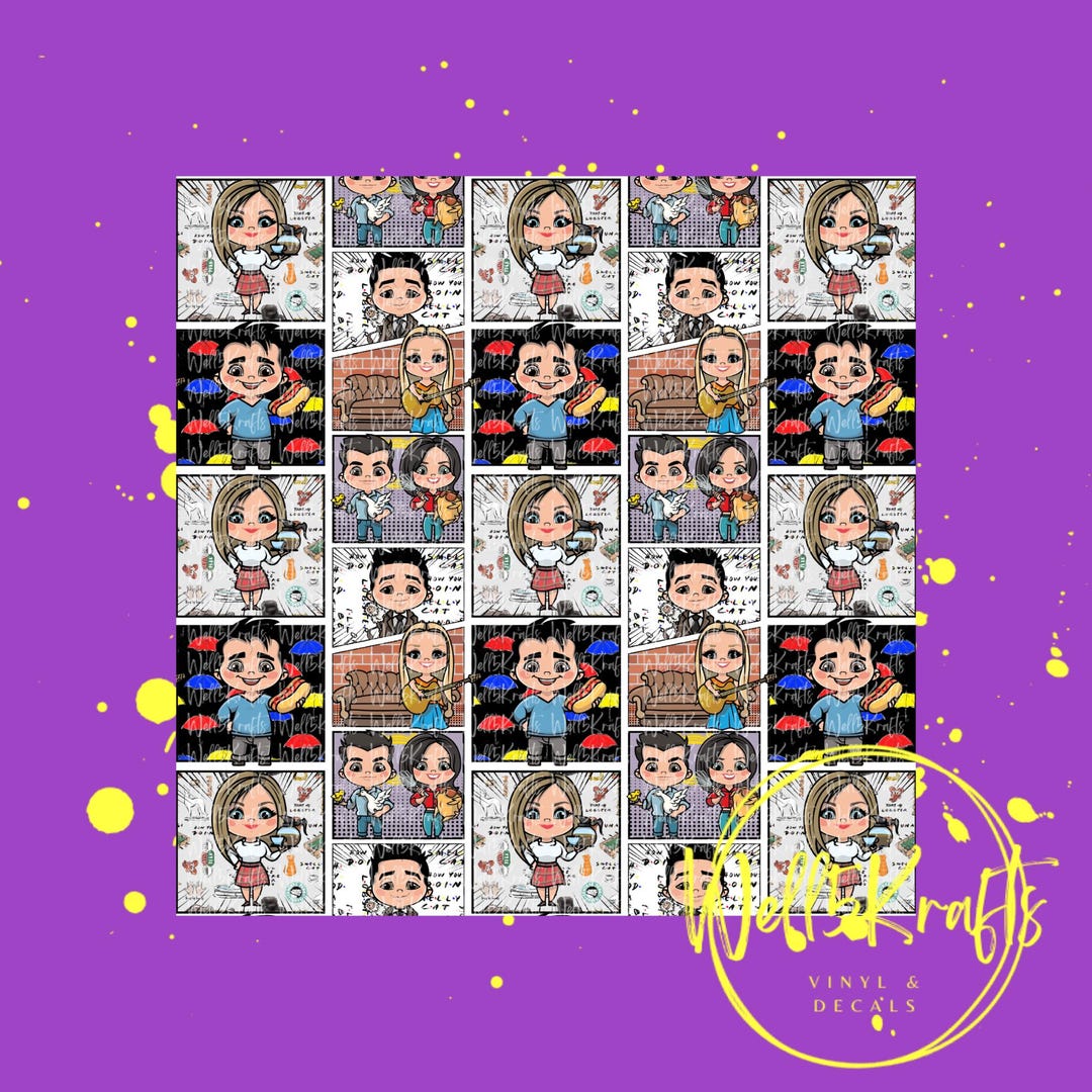 Pattern Vinyl Sheet 001, Pattern Vinyl Sheets, Adhesive Vinyl, Tumbler Craft Vinyl, TV Show, Eco ...