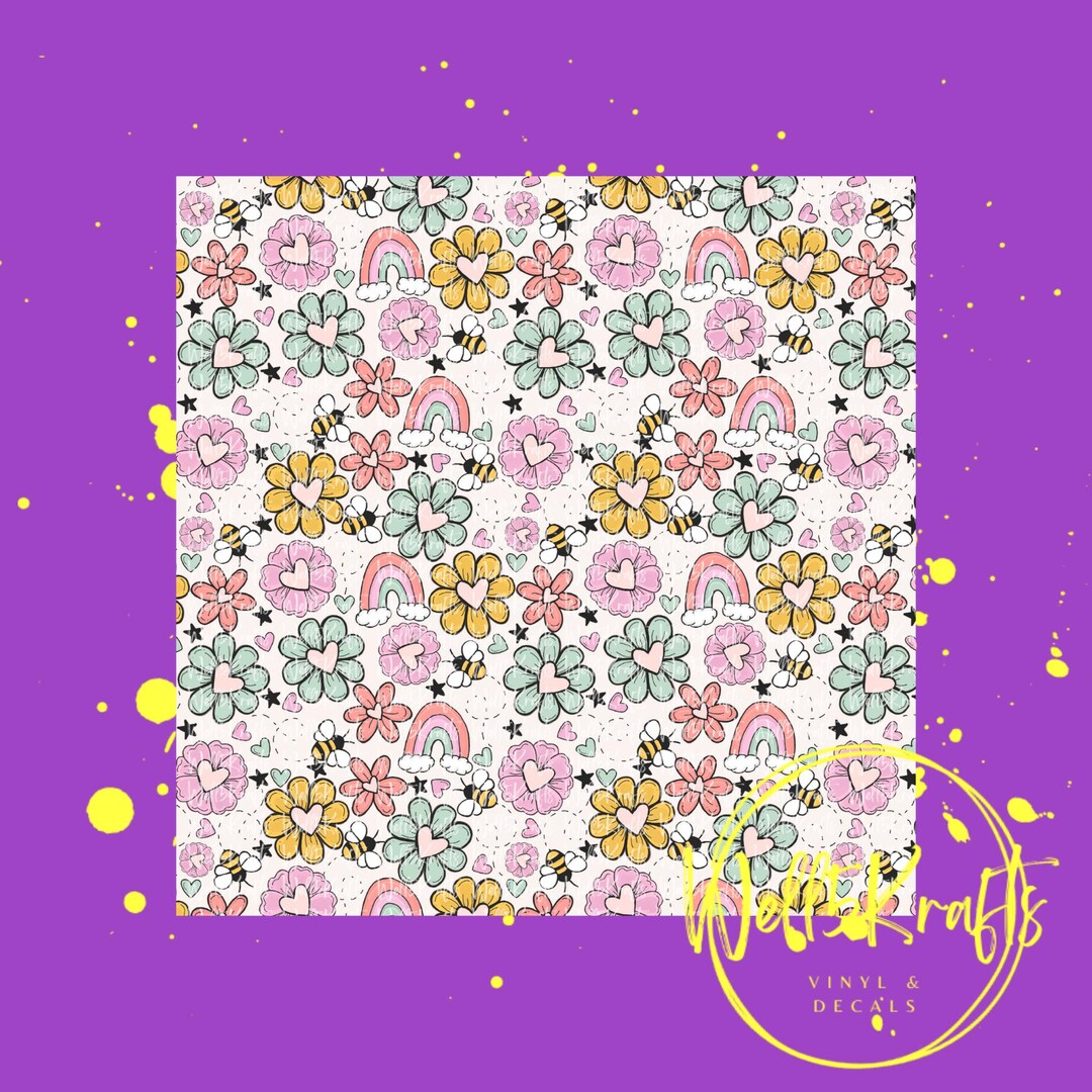 Pattern 014, Pattern Vinyl Sheet, Adhesive Pattern Vinyl, Tumbler Craft ...