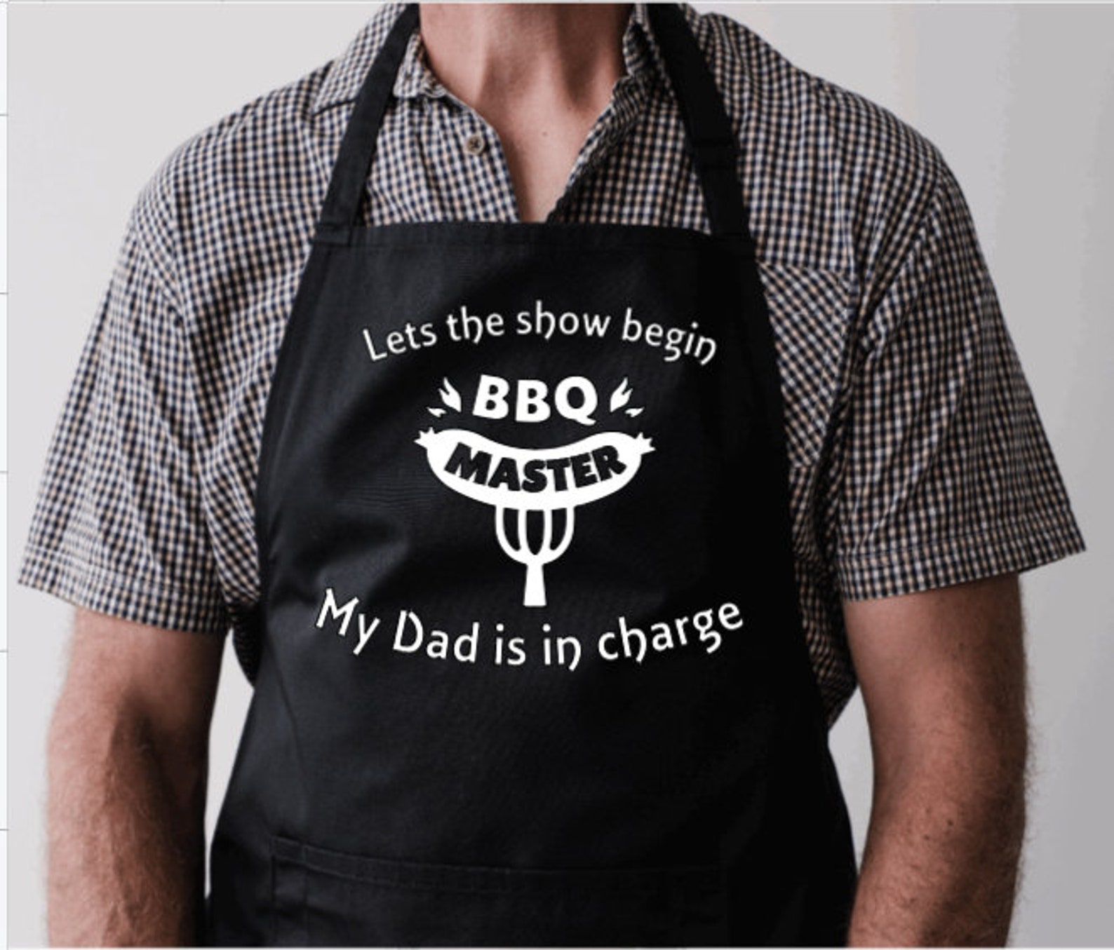 Father Day Gift BBQ apron customized Apron Barbecue Master | Etsy