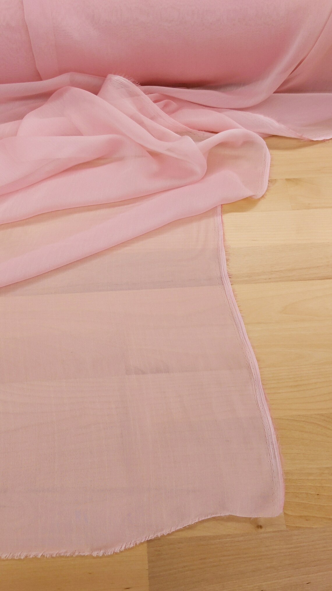 Pink Two Tone Chiffon Fabric - Chiffon Fabric - Sheer Fabric by the ...