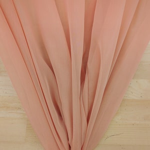 Peach Two Tone Chiffon Fabric - Chiffon Fabric - Sheer Fabric by the ...