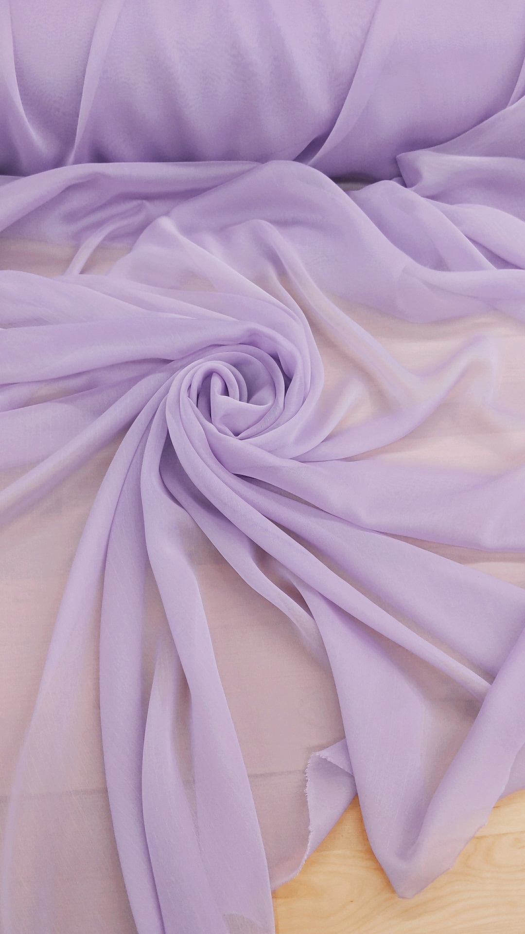 Lilac Two Tone Chiffon Fabric - Chiffon Fabric - Sheer Fabric - Fabric ...