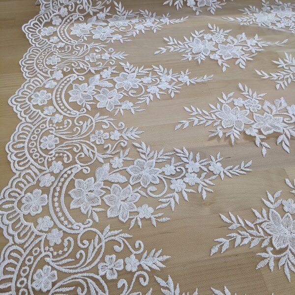 White Lace Fabric - Etsy