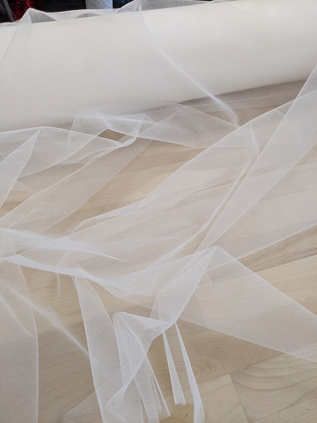 3 Colors of Bridal Tulle Mesh Fabric/ Sheer Tulle Organza Fabric ...