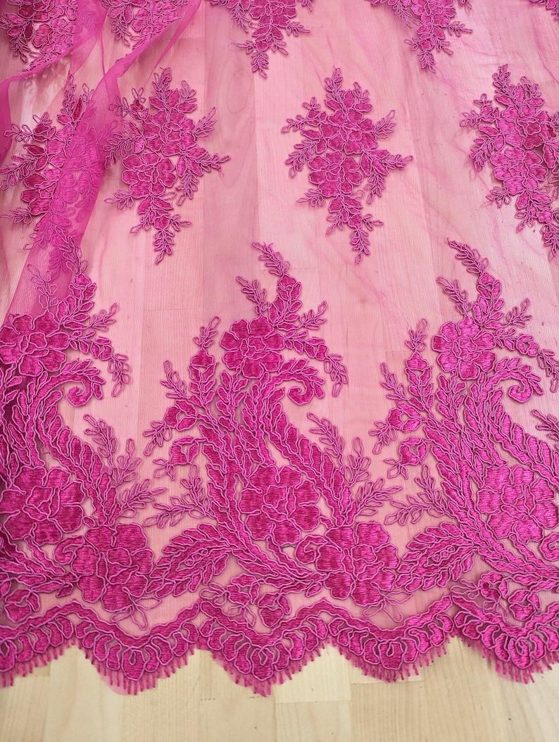 8 Colors of Bridal Lace Fabric / Lace Fabric by the Yard/ Black Lace ...