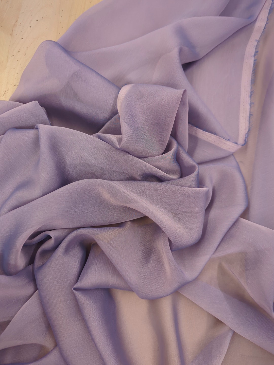 Lavender Two Tone Chiffon Fabric - Chiffon Fabric - Sheer Fabric ...