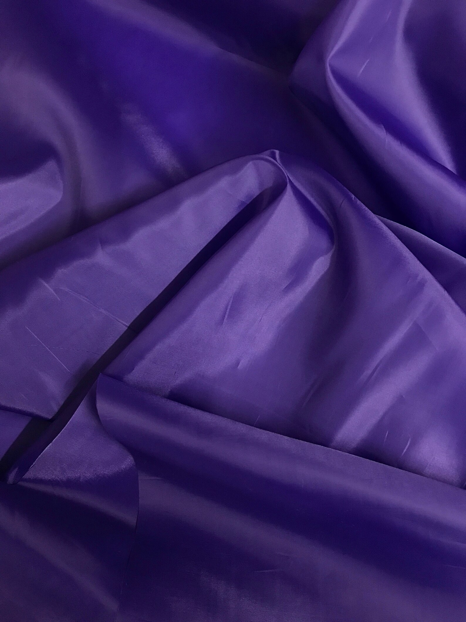 Dark Purple Polyester Lining Fabric by the Yard - Etsy