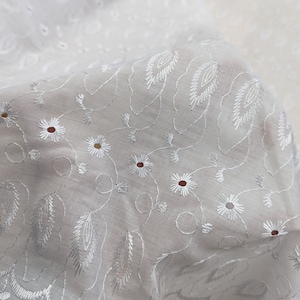11 Colors of Eyelet Fabric by the Yard/ Scallop Border Eyelet Fabric ...