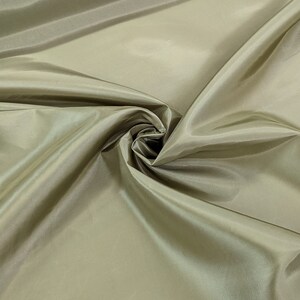 2 Colors of Solid Taffeta Fabric/ Sage Green Taffeta/ Light Olive Green ...