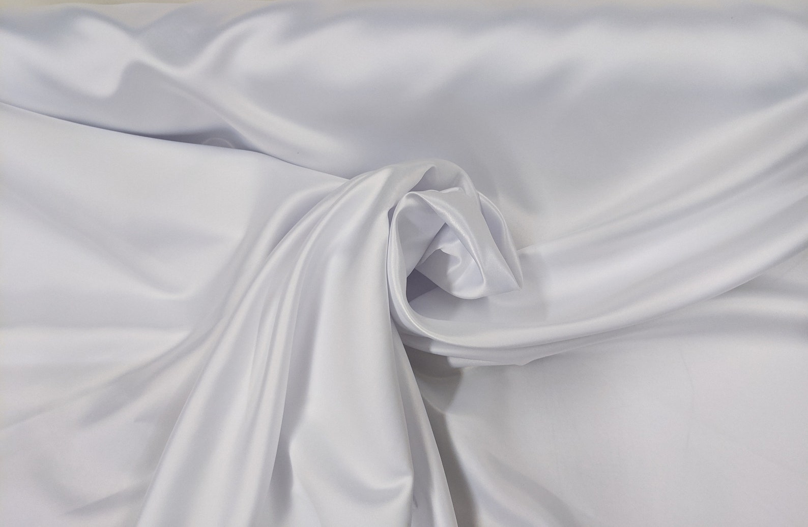 White Dull Satin / Light Ivory Dull Satin Fabric by the Yard /duchess ...
