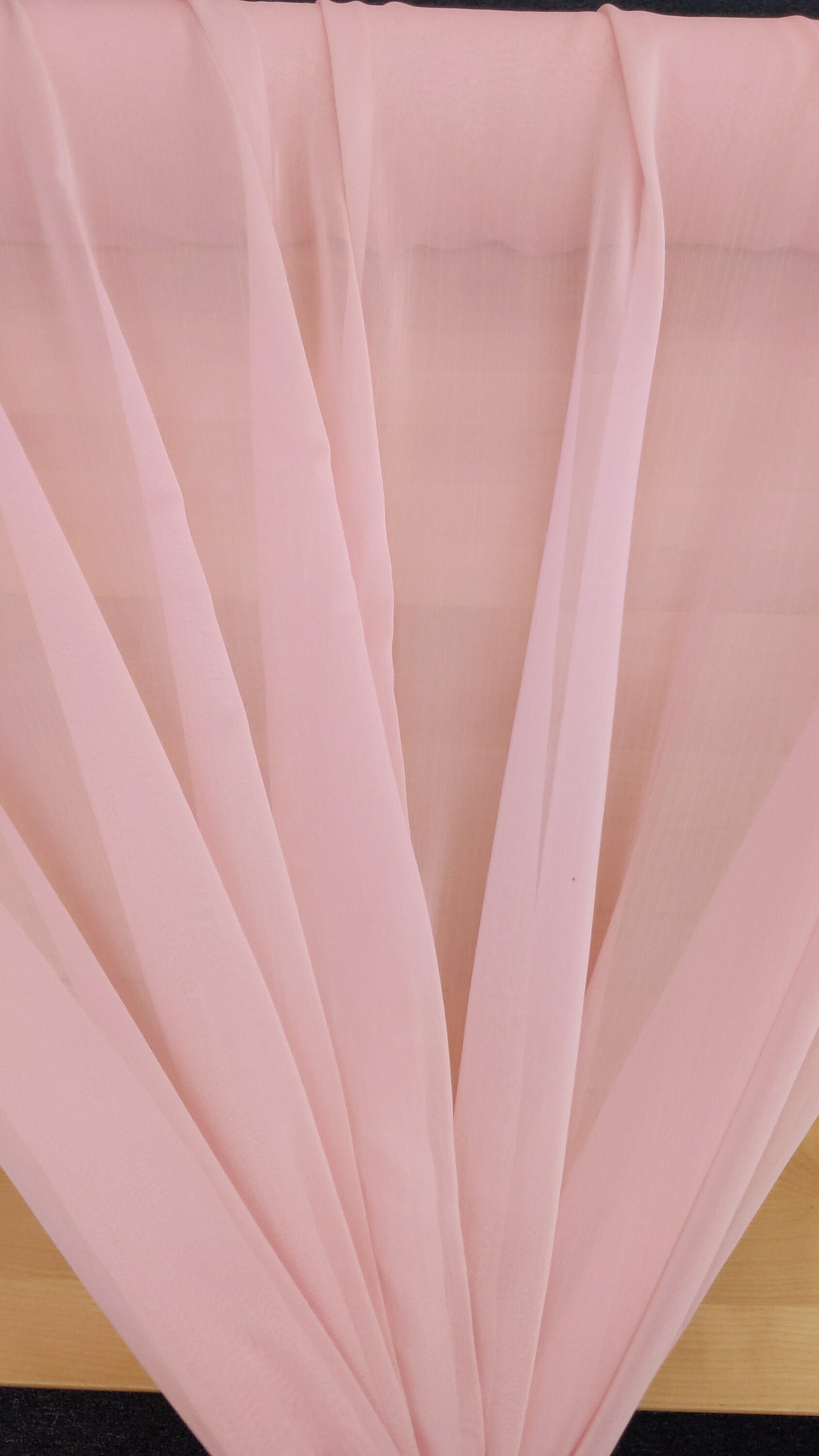 Pink Two Tone Chiffon Fabric - Chiffon Fabric - Sheer Fabric by the ...