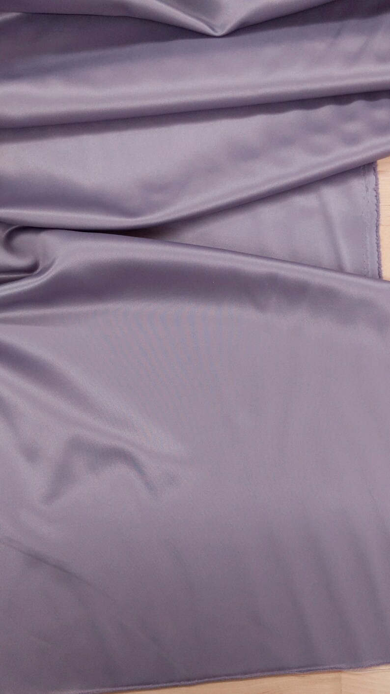Victoria Lilac Dull Satin Fabric By the Yard /Duchess Satin/ | Etsy