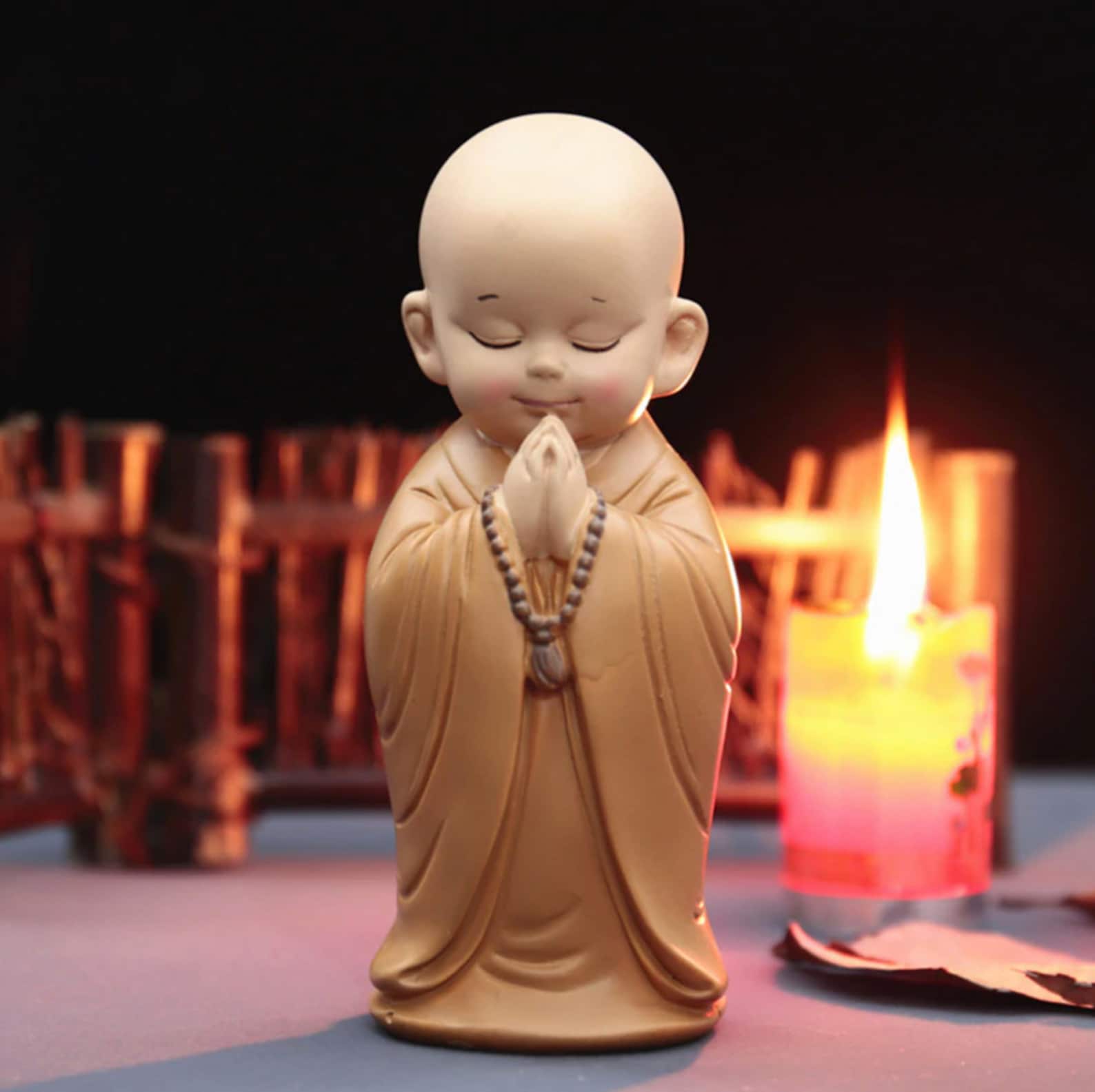 New Small Monk Figurines Buddha Statue. Made From High Quality - Etsy