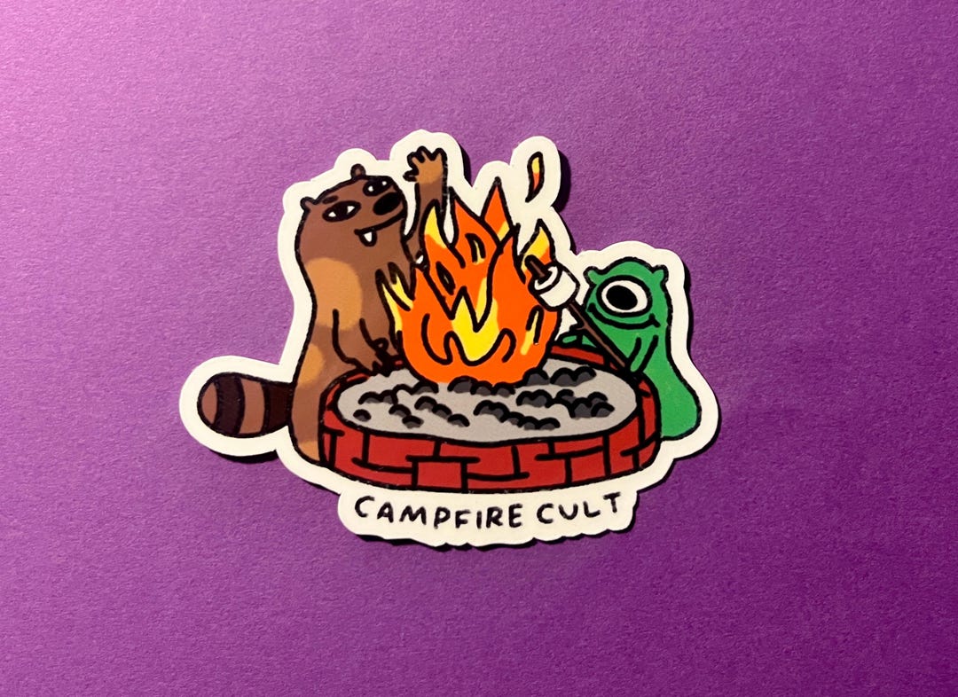 Campfire Cult Creatures Sticker - Etsy