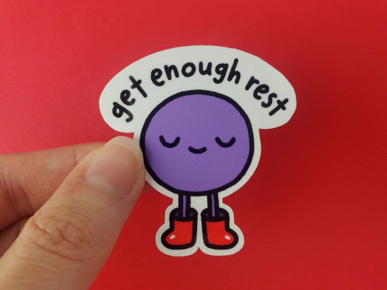 Get Enough Rest Positive Affirmation Sticker - Etsy