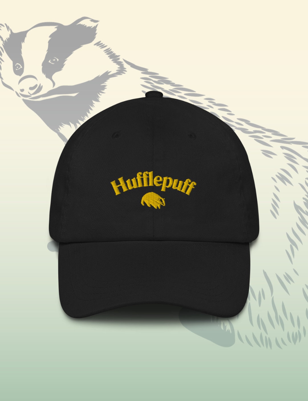 Hufflepuff Cap Harry Potter Cap Hogwarts Cap Embroidered - Etsy