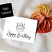 Printable Happy Birthday Card HBD Greeting Card Instant - Etsy