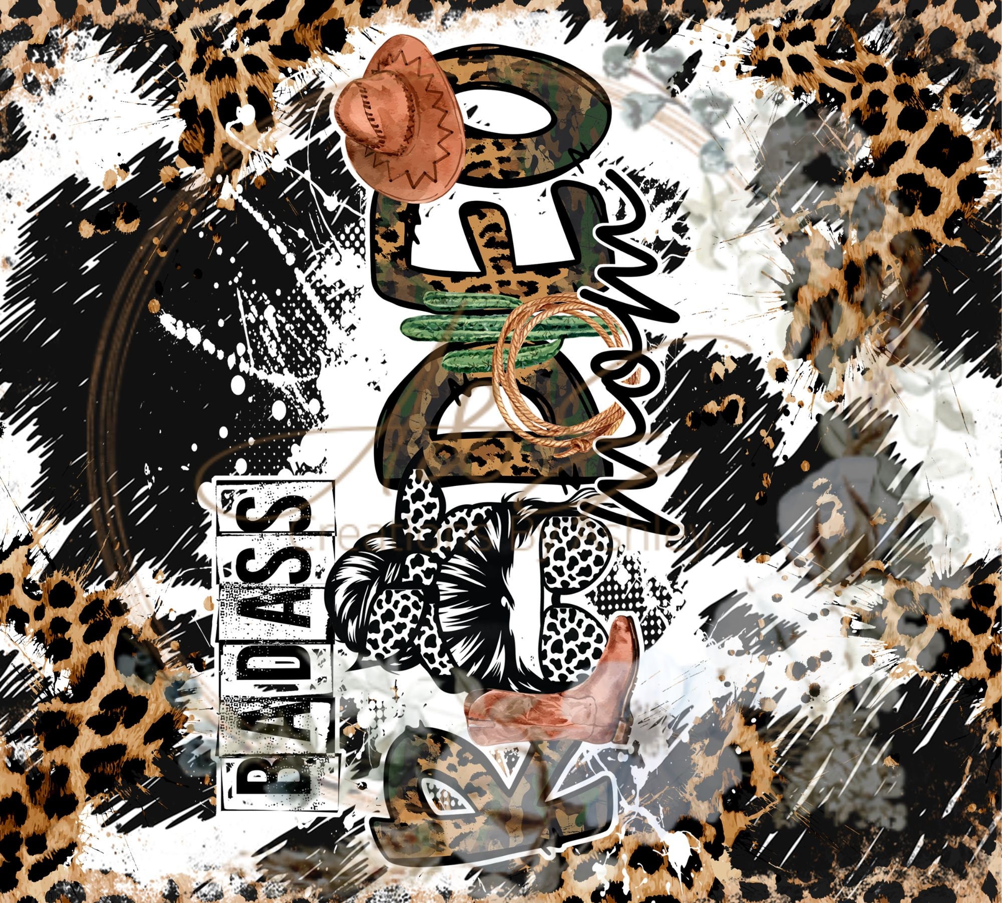 20 Oz Basass Rodeo Mom Tumbler Wrap, PNG, Instant Download, Sublimation ...