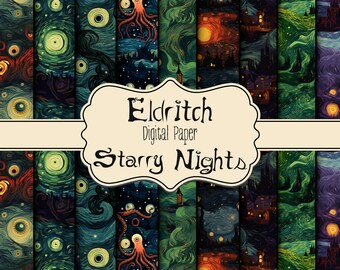 Lovecraftian Eldritch Horror Digital Paper Pack | Seamless Patterns ...