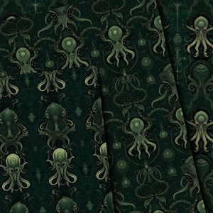 Lovecraftian Eldritch Horror Digital Paper Pack | Seamless Patterns ...