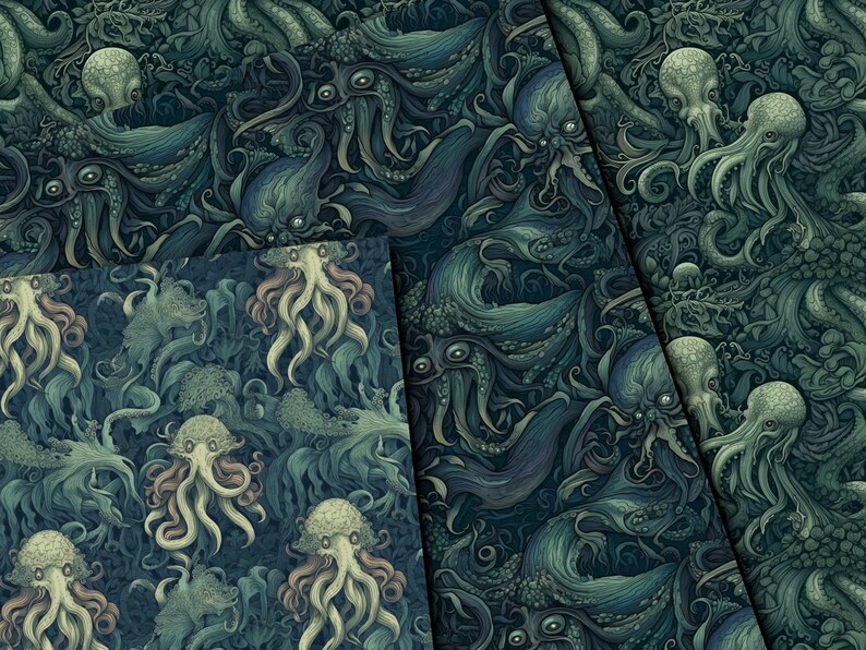 Eldritch Dreams Digital Paper Pack | Seamless Patterns | Instant ...