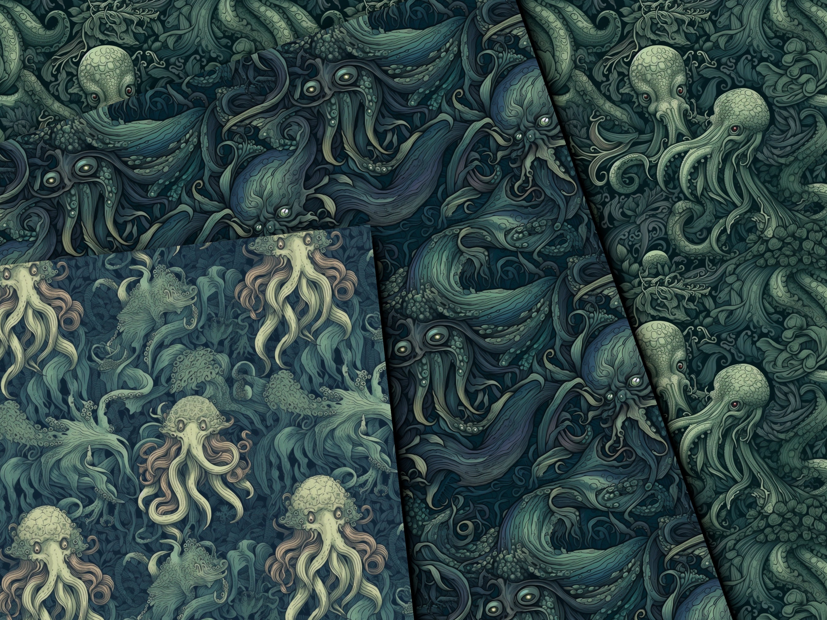 Eldritch Dreams Digital Paper Pack | Seamless Patterns | Instant ...