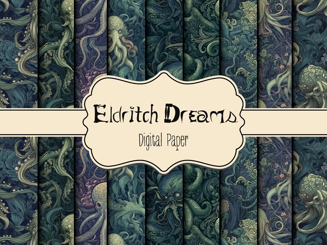 Eldritch Dreams Digital Paper Pack | Seamless Patterns | Instant ...