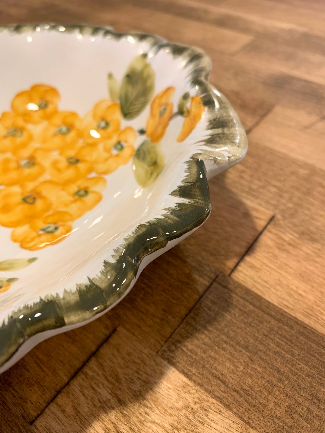 Relish Tray; Vintage Serving Dish; Hand Painted Bowl Made in Italy ...