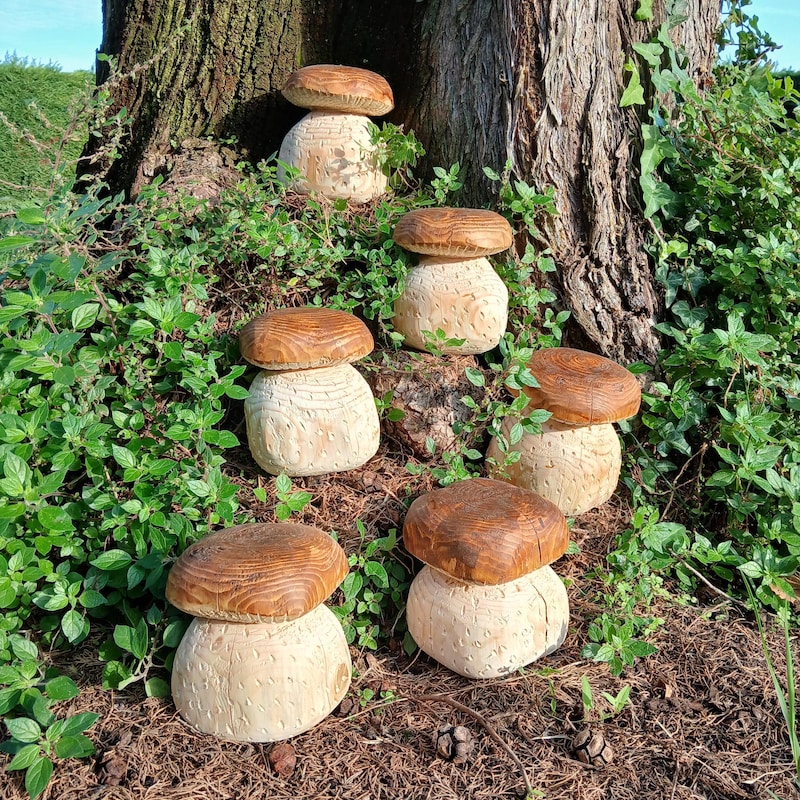 Mushroom Garden Ornaments - Etsy