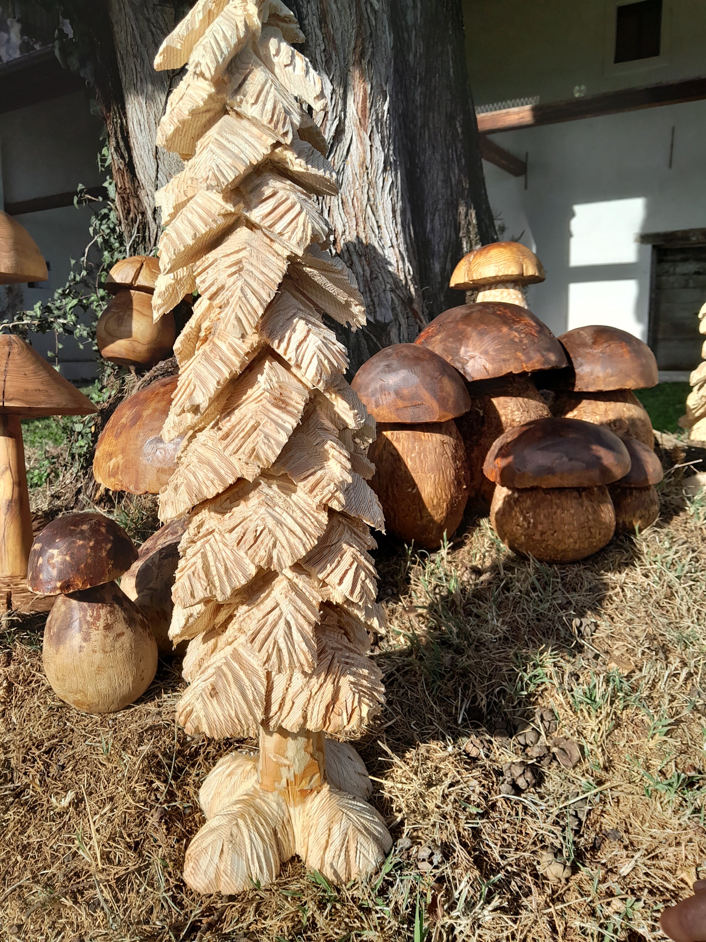 Fir Tree Made of Fir Wood, the Original Wooden Sculpture Made From a ...