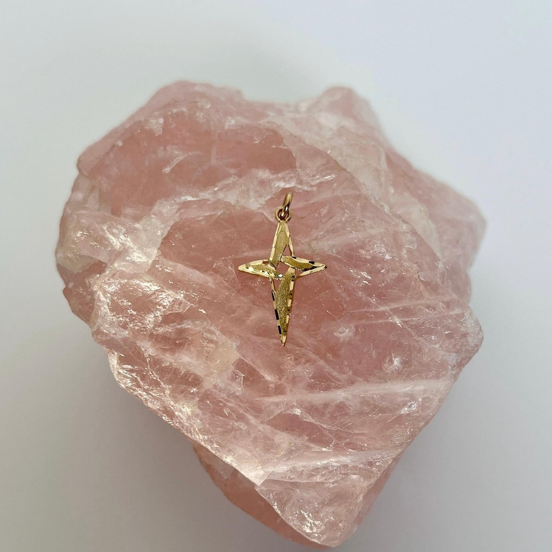 North Star Cross Pendant - Etsy