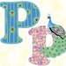 P is for Peacock, Clip Art PNG Set, Alphabet Letter, Instant Download ...