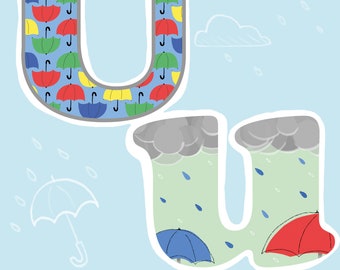 U is for Umbrella | Etsy