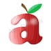 A is for Apple, PNG Clip Art Set, Alphabet Letters, Learning for Kids ...