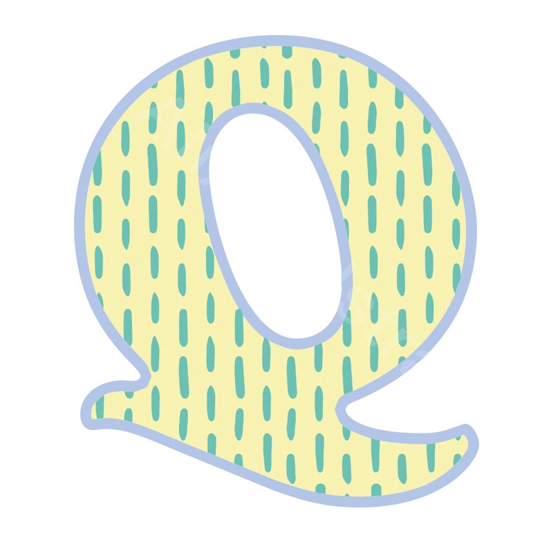 Q is for Quilt, PNG Clip Art Set, Alphabet Letter, Instant Digital ...