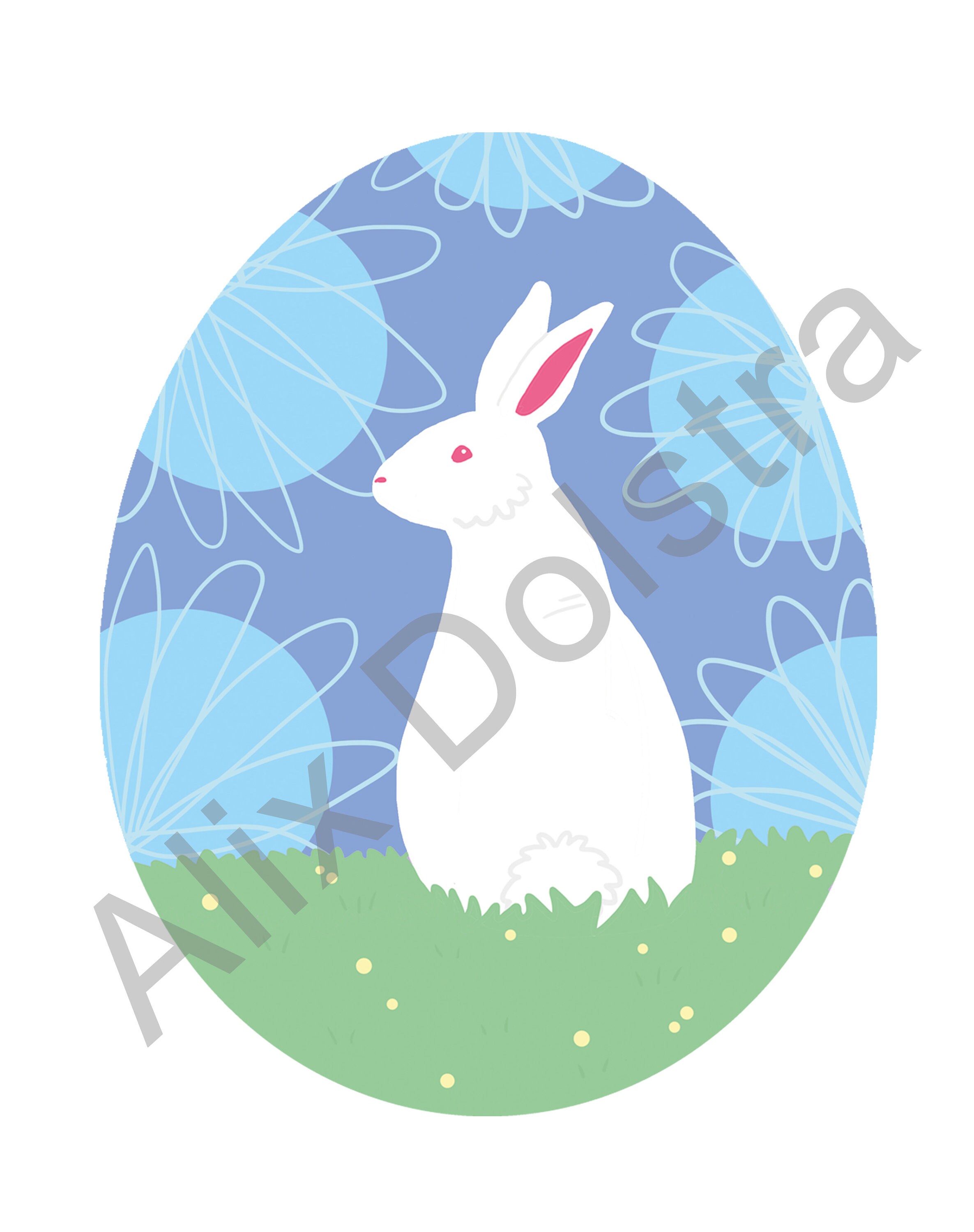 Blue Easter Egg Set, PSD, PNG Clip Art Set - Etsy