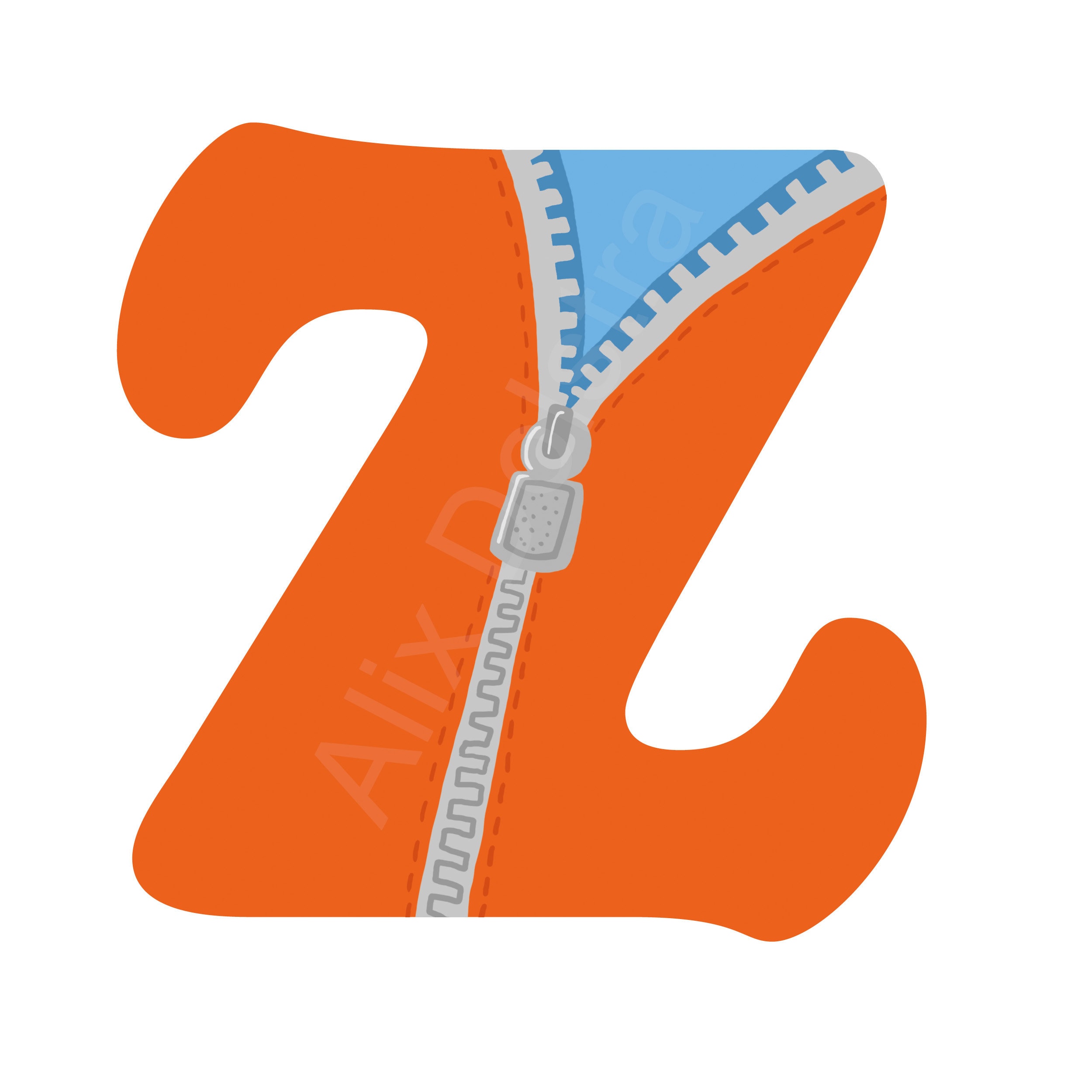 Z is for Zipper, Alphabet Letter, PNG Clip Art, Educational Resource ...