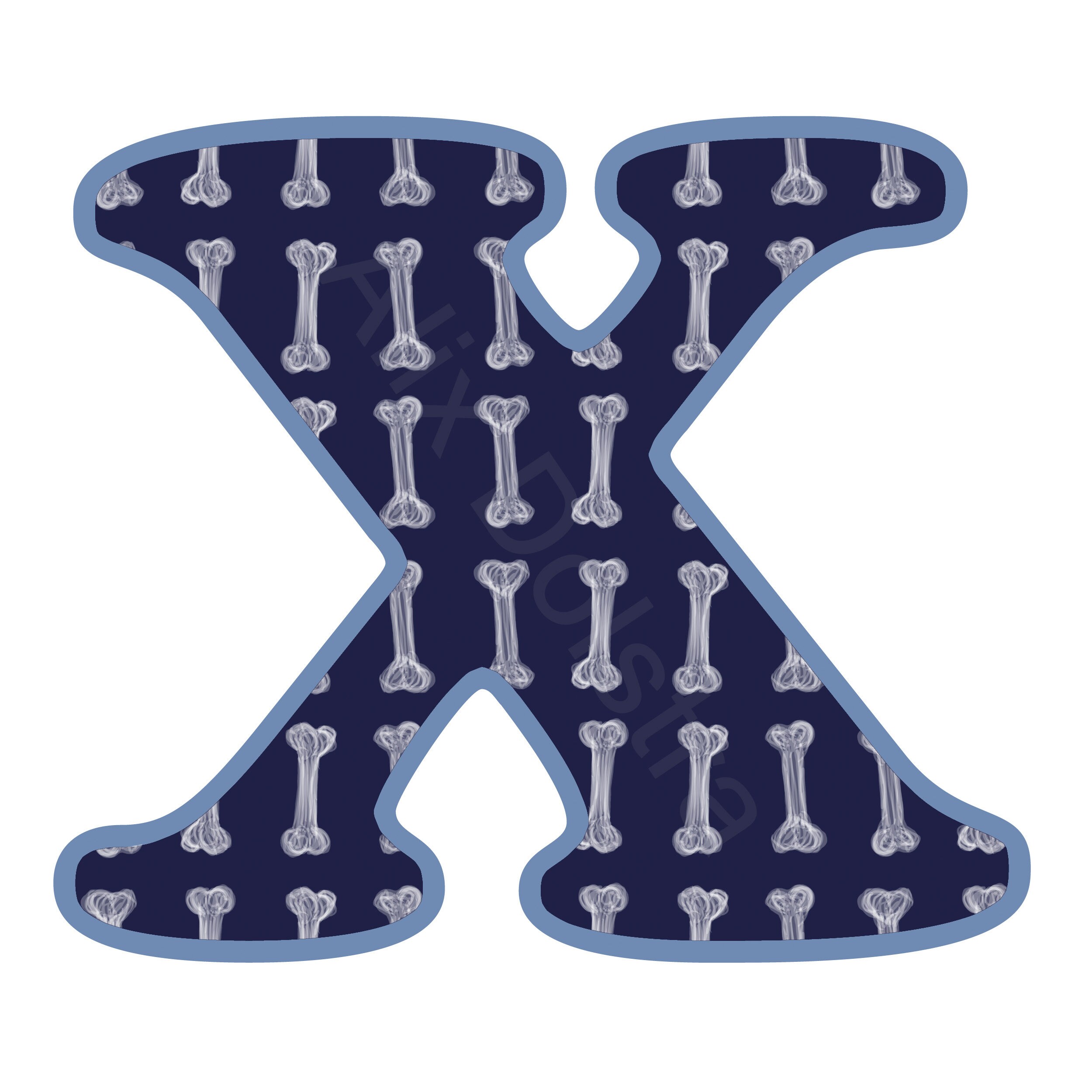 X is for Xray, Alphabet Letter PNG Clip Art Set, Educational Resource ...