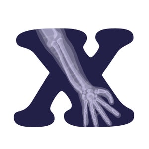 X is for Xray, Alphabet Letter PNG Clip Art Set, Educational Resource ...