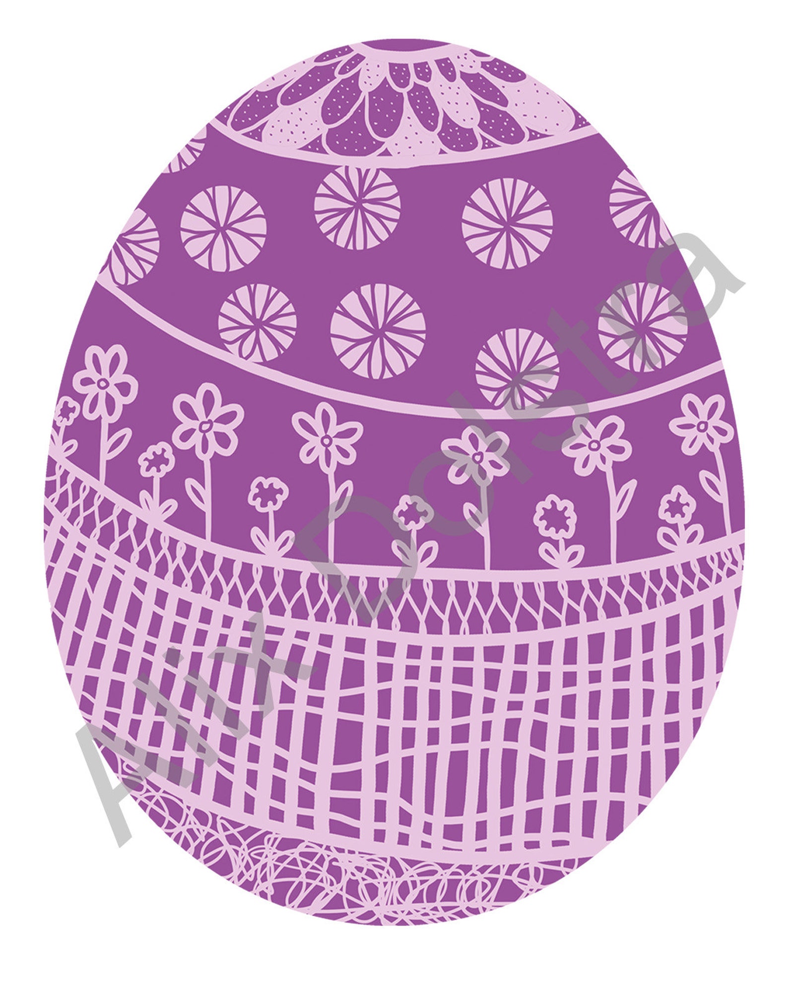 Pink Easter Egg Set, PNG, PSD Clip Art Set - Etsy
